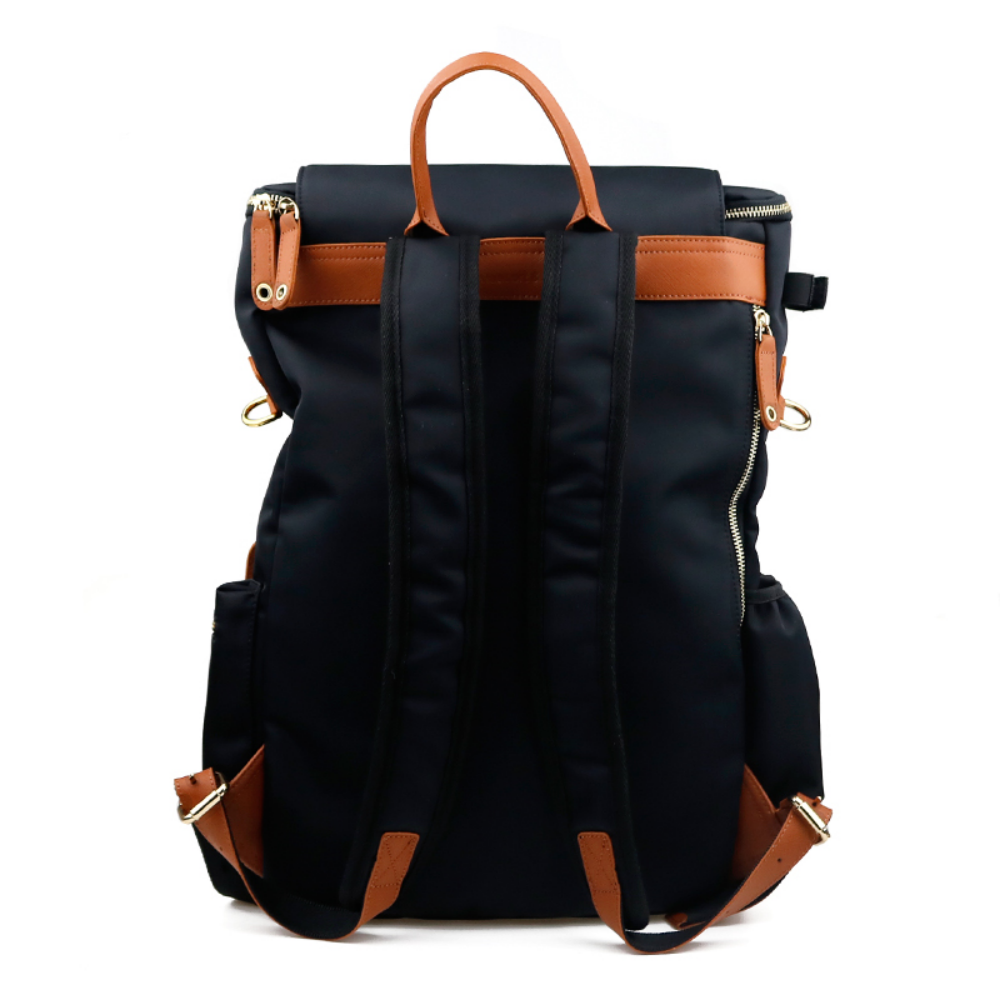 Ring Backpack 1 (Black/Tan) - MaeLort & Co.
